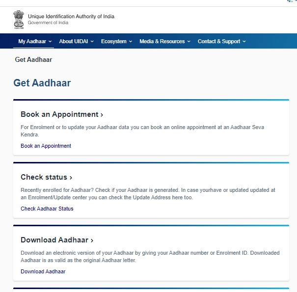 How to Get Your Aadhaar Card Reprint & Track Its Status @ uidai.gov.in ...